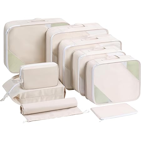 Amazon.com: Easortm Packing Cubes for Suitcases, Travel Packing ...