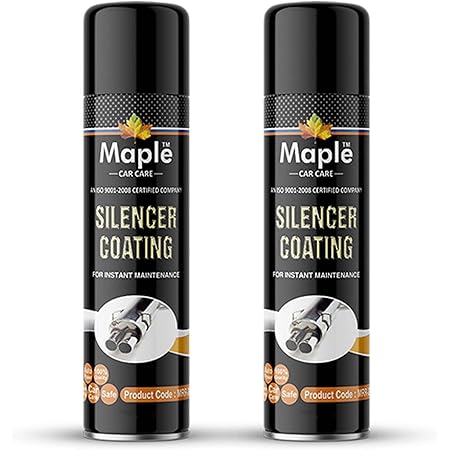 Maple Car Care Silencer Coating HT Black Spray - Multipurpose Use Spray ...