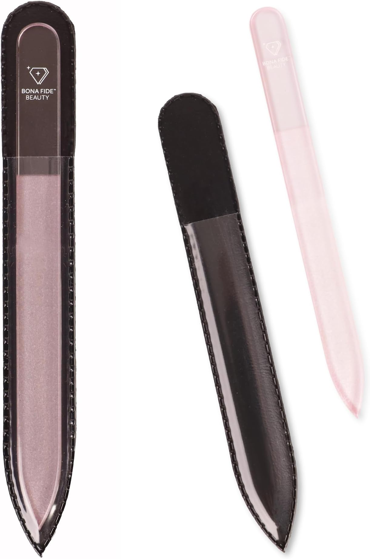 Amazon.com : Mont Bleu Premium Set of 2 Crystal Nail Files Hand ...