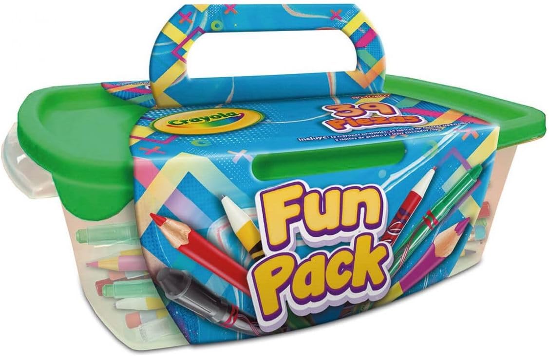 CRAYOLA FUN PACK, 39 PIEZAS, 12 TWISTABLES, 24 UP&DOWNS, 2 LAPICES DE ...