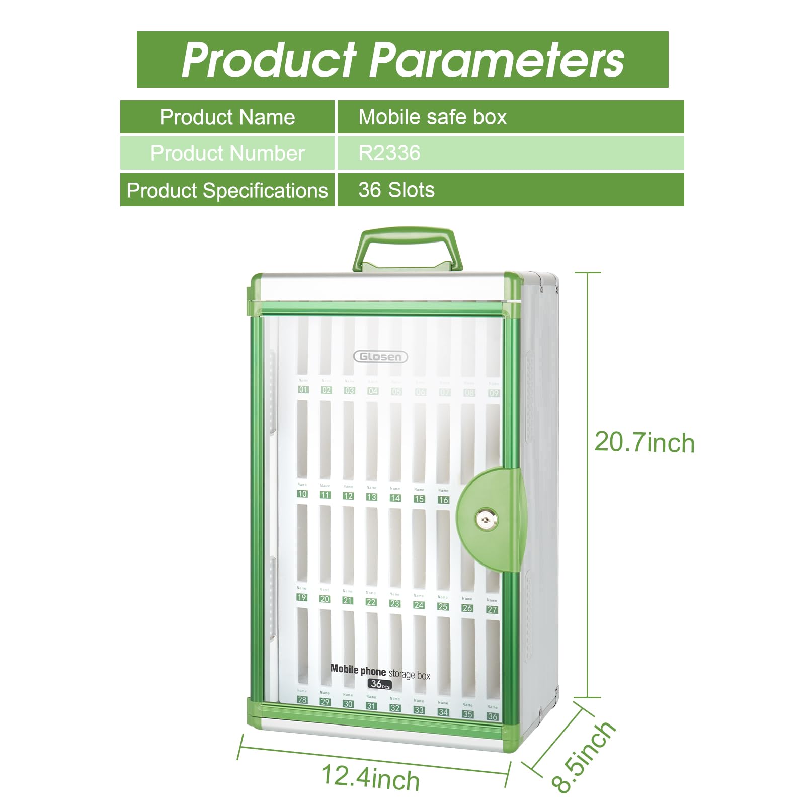 Snapklik.com : 36 Slots Cell Phone Locker, Portable Phone Storage ...