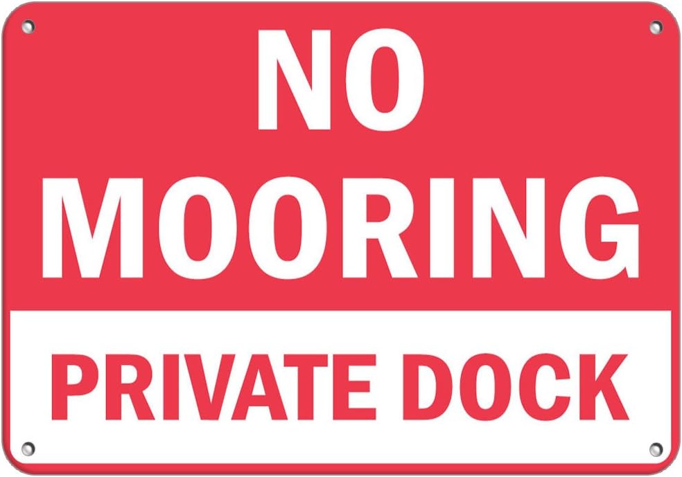 SmartSign "Private Dock - No Trespassing" Sign | 12" x 18" 3M Engineer ...