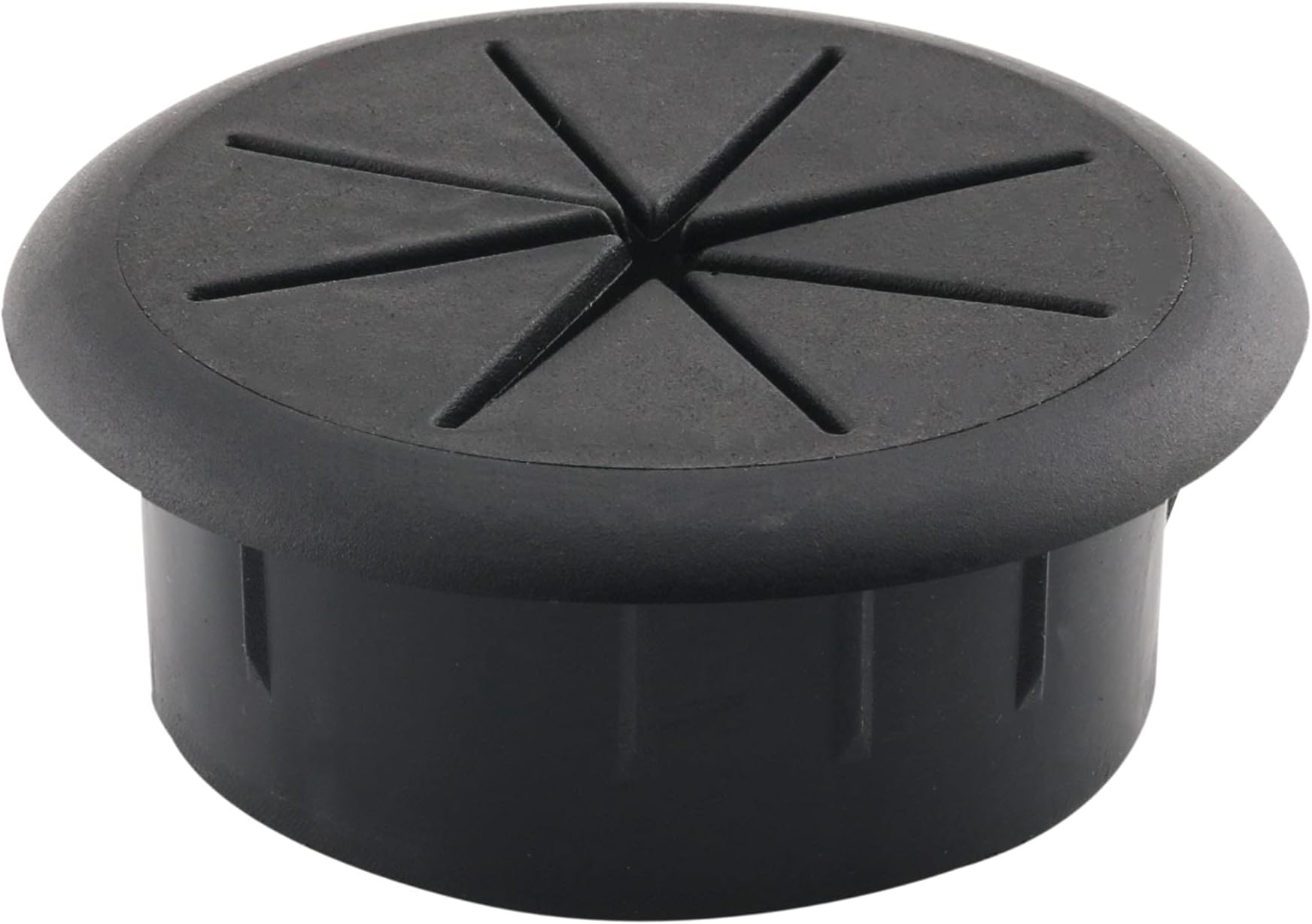 Amazon.com: 5 Pack Rok Hardware 3" (76mm) Black Round Computer Desk ...