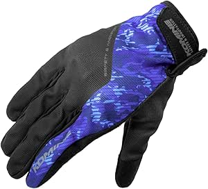 Amazon | コミネ(KOMINE) 2025モデル バイク用 06-270 GK-270 プロテクトメッシュグローブ Blue Camo L | グローブ | 車＆バイク
