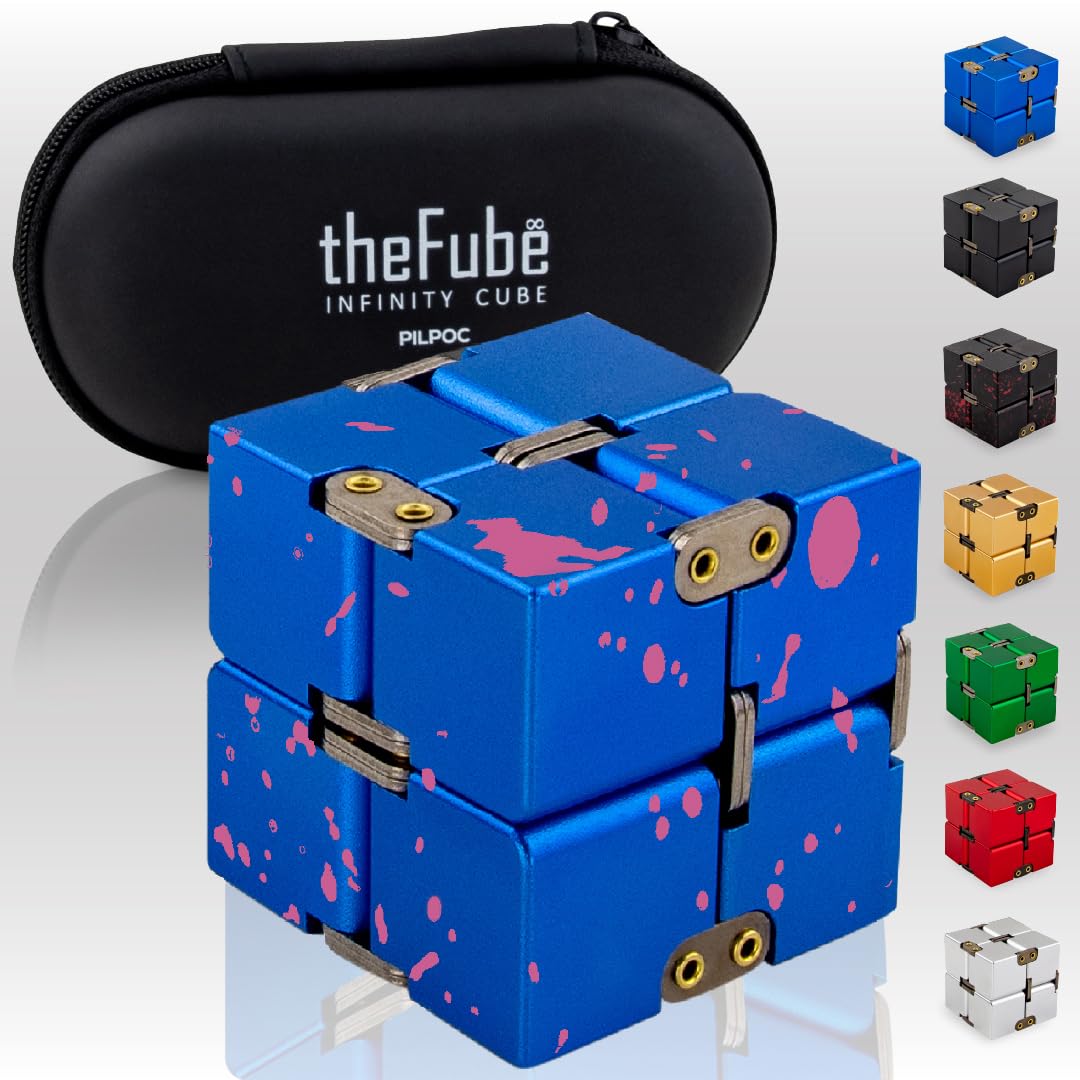 Amazon.com: PILPOC theFube Infinity Cube Fidget Desk Toy - Aluminum ...