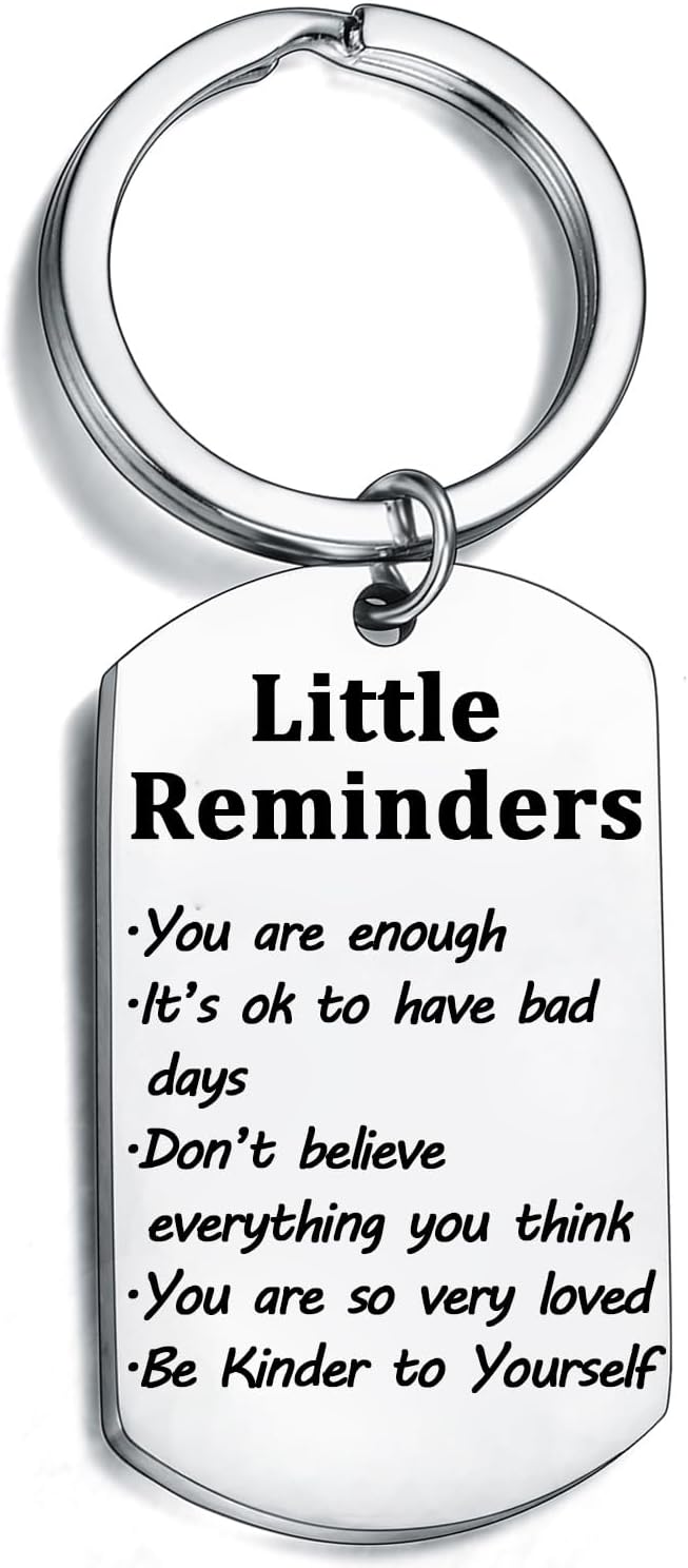 Waeceip Little Reminders Keychain, Daily Affirmation Inspiration ...
