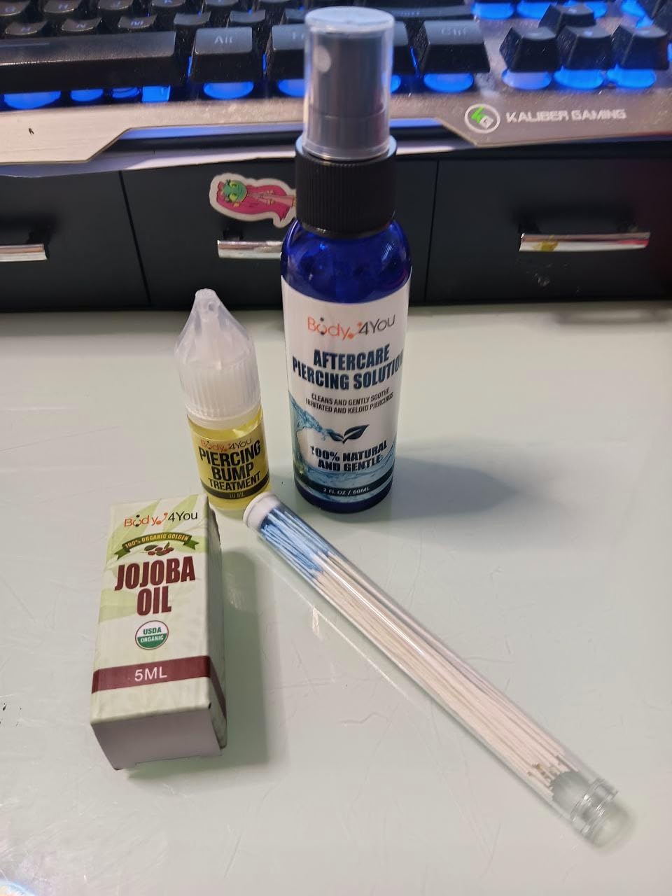 Amazon.com: BodyJ4You Piercing Aftercare Spray Keloid Bump Removal ...