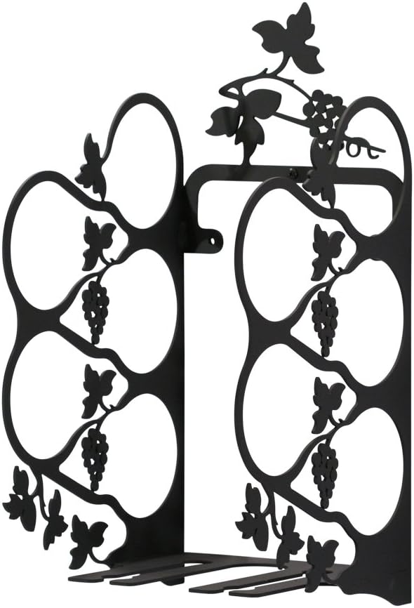 Amazon.com: Village Wrought Iron Grapevine Wine Rack - Wall Mount ...