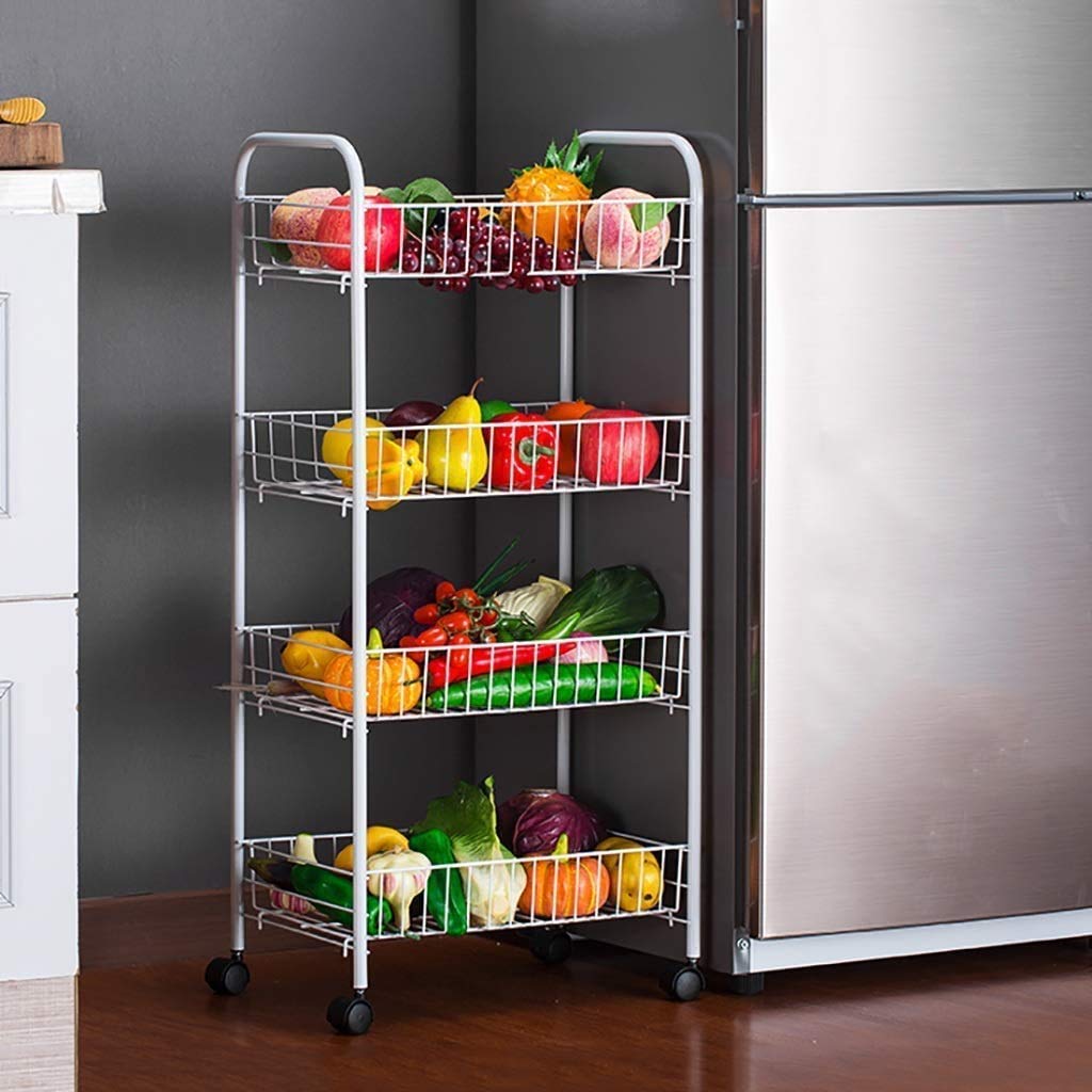 Buy ERIZONE Kitchen Storage Fruits & Vegetable Onion Trolley, Dish ...