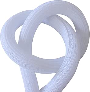 Amazon.com: 6.6ft - 1.5 inch Cable Sleeves White, Jacooxi Wire Sleeve ...