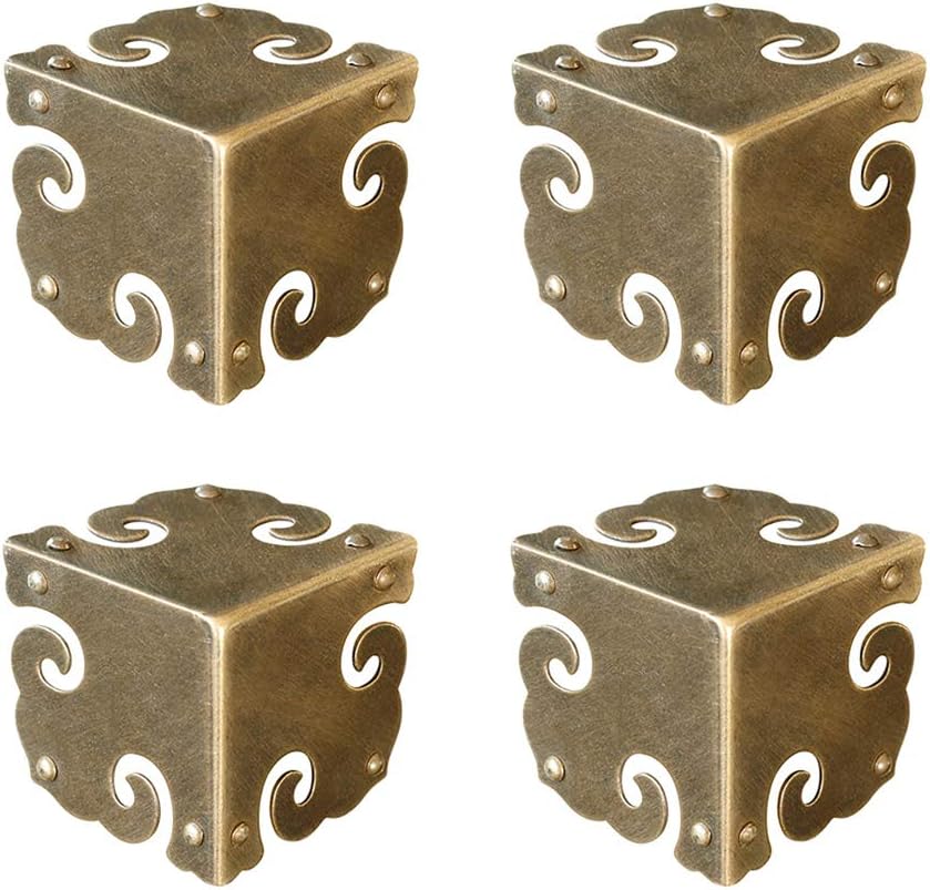 Amazon.com: Brass Plated Large Trunk Corner Protector | Furniture ...