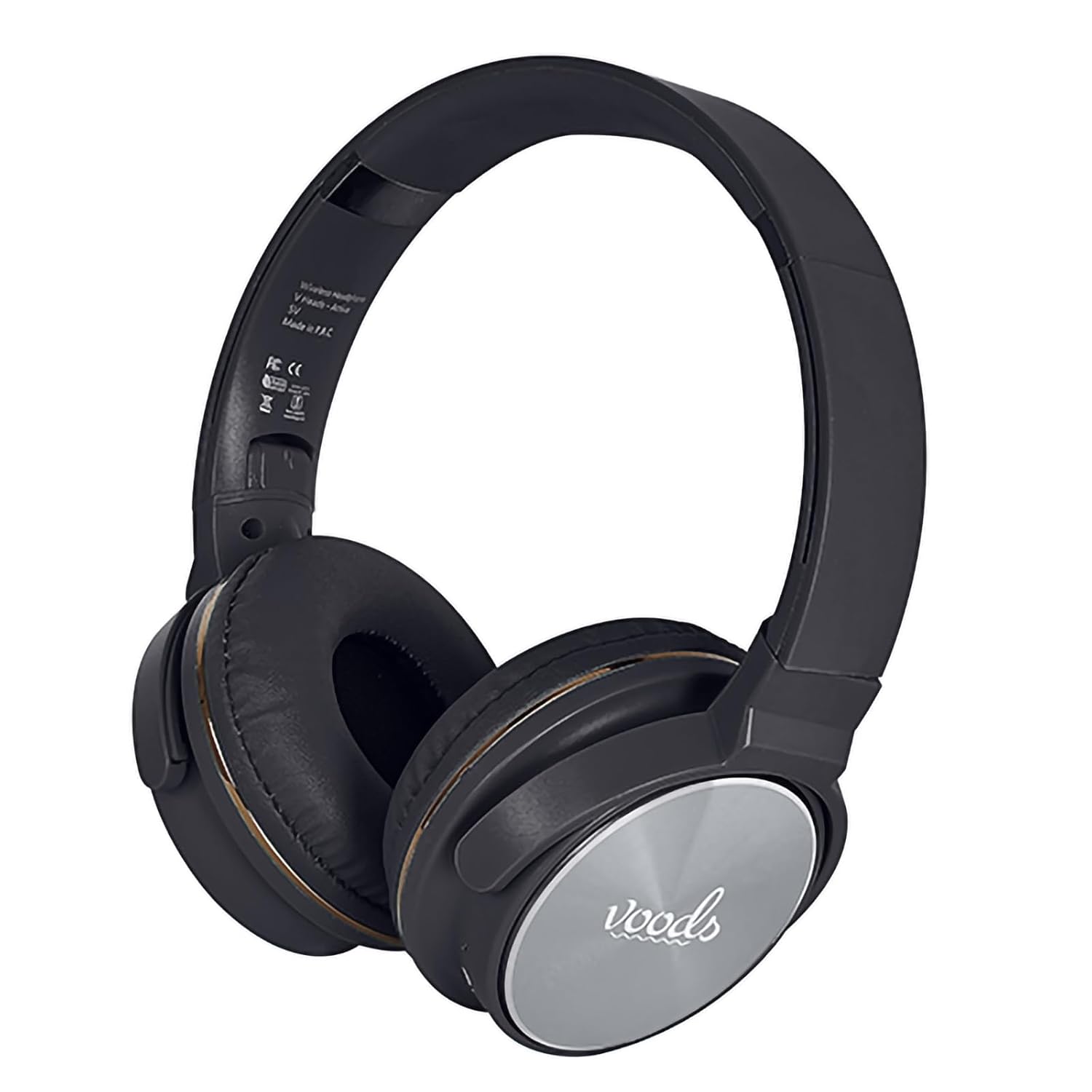 Voods V Heads -Active Multifold, Lightweight, and Adjustable Wireless Headphones with Mic, One ...