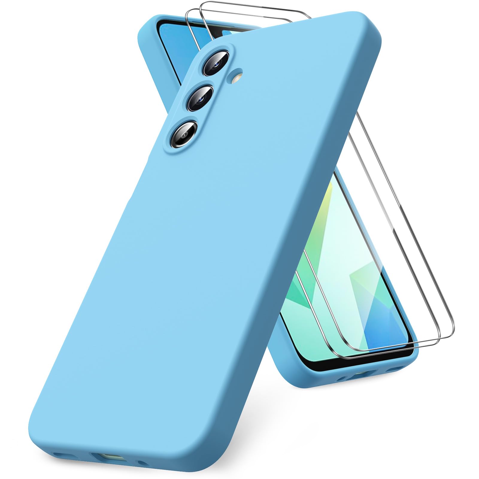 Amazon.com: Vansdon Case for Samsung Galaxy A16 4G/5G Case, 2 Pack Tempered Glass Screen ...