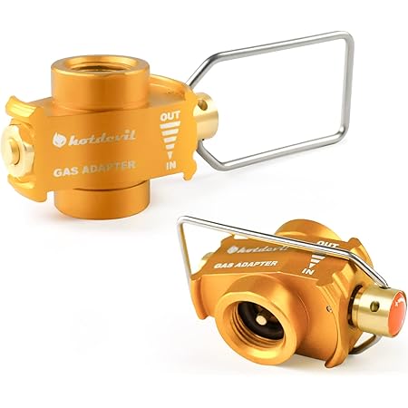 Amazon.com: HOTDEVIL Fuel Canister Refill Adapter Isobutane/Butane Fuel ...