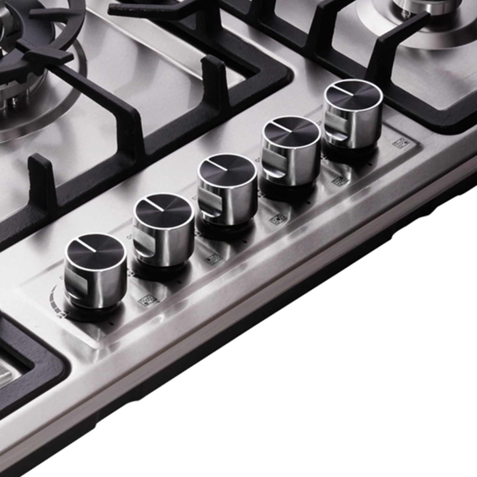 Snapklik.com : 34 Inch Gas Cooktop DT5809 Built-in Stainless Steel 5 ...
