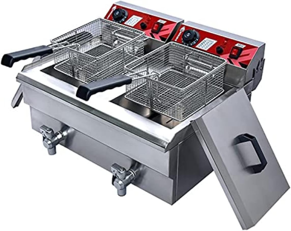 Amazon.com: 20L Commercial Electric Deep Fryer, Stainless Steel ...