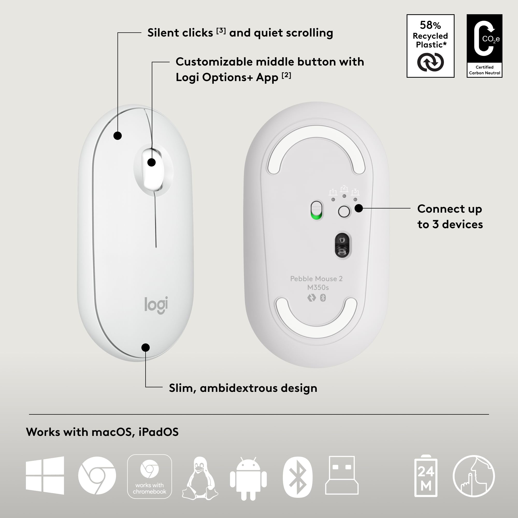 Logitech Pebble 2 Combo,...B0BW3XSQVS | Encarguelo.com.ec