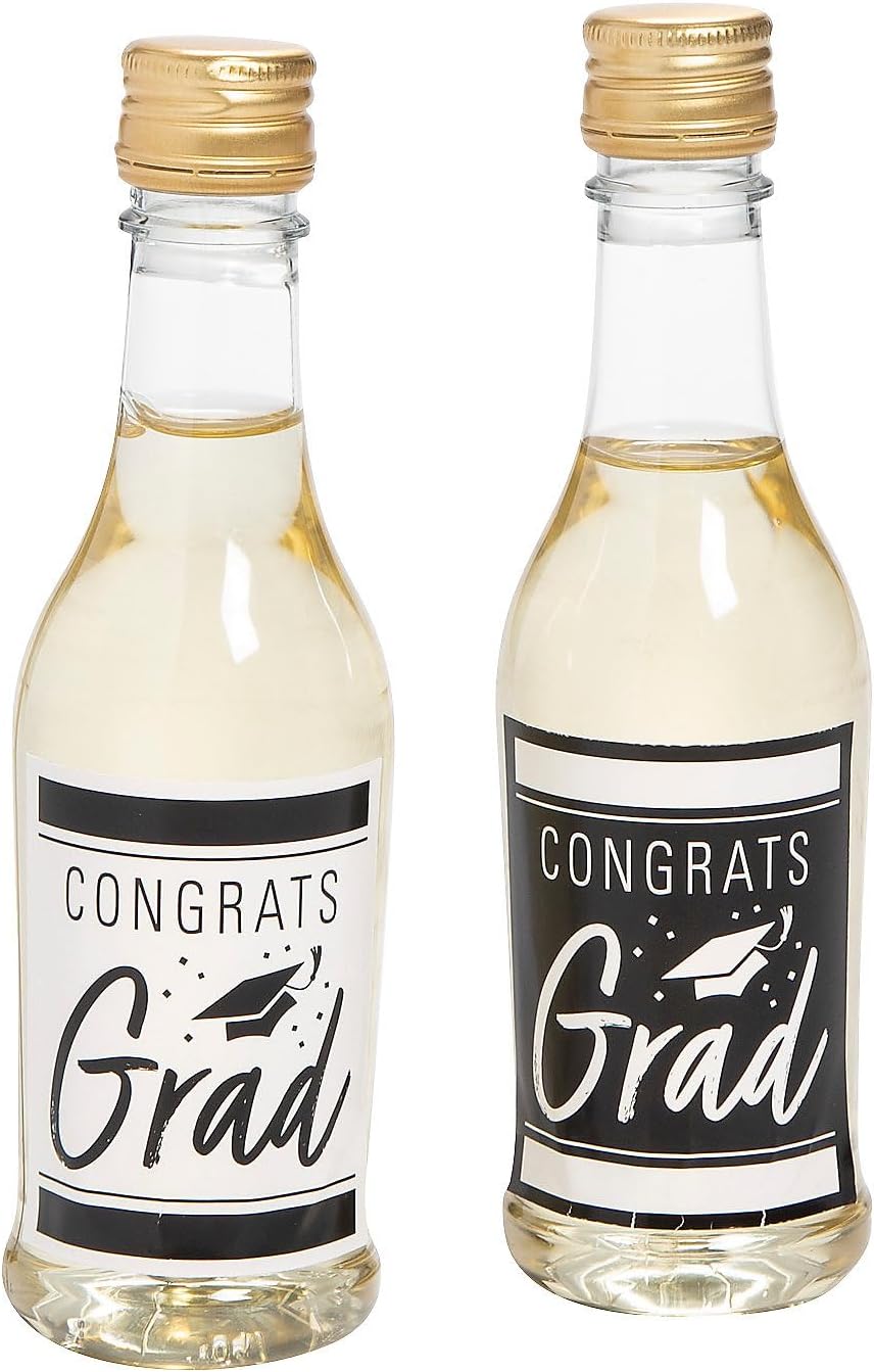 Amazon.com | Fun Express Graduation Party Congrats Grad Mini Wine ...