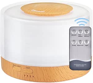 Amazon.com : Generic Diffusers 500ml Essential Oil Diffuser with ...