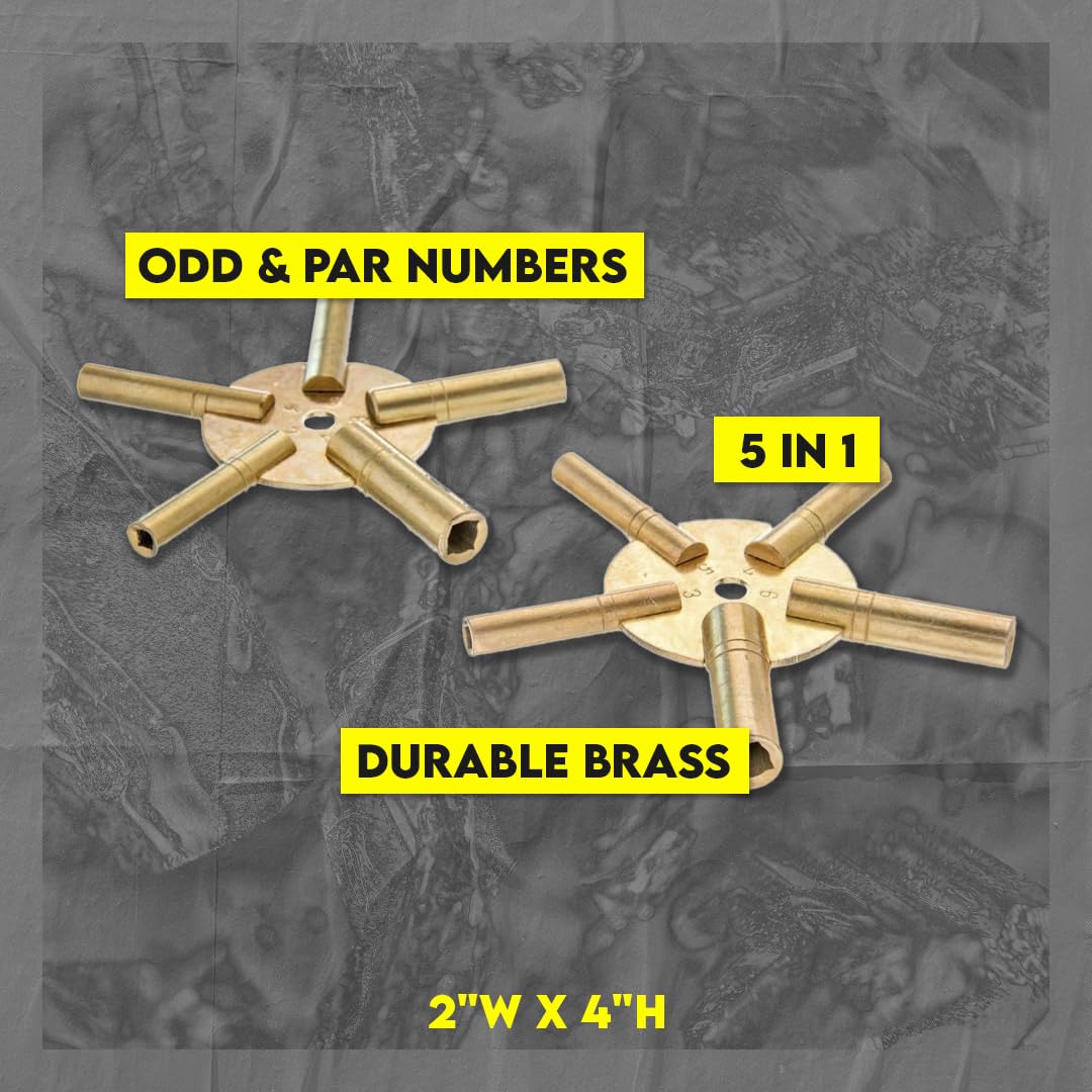 Snapklik.com : SE Universal Brass Clock Key For Winding Clocks, Odd And ...