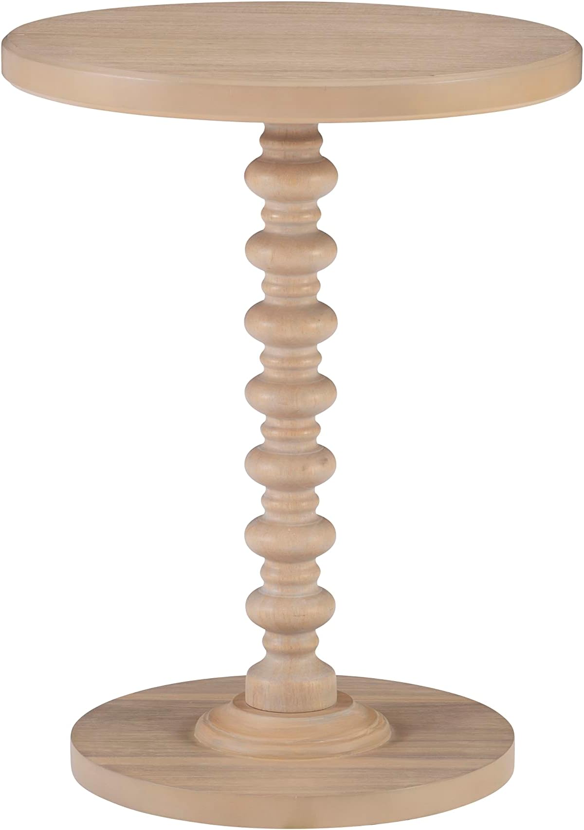 Amazon.com: Powell Natural Tarkin Round Wood Turned Spindle Pedestal ...