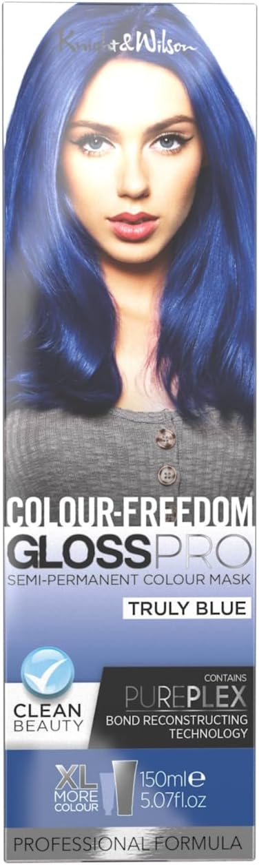 Colour-Freedom Gloss Pro 150ml Truly Blue Semi-Permanent Hair Colour ...