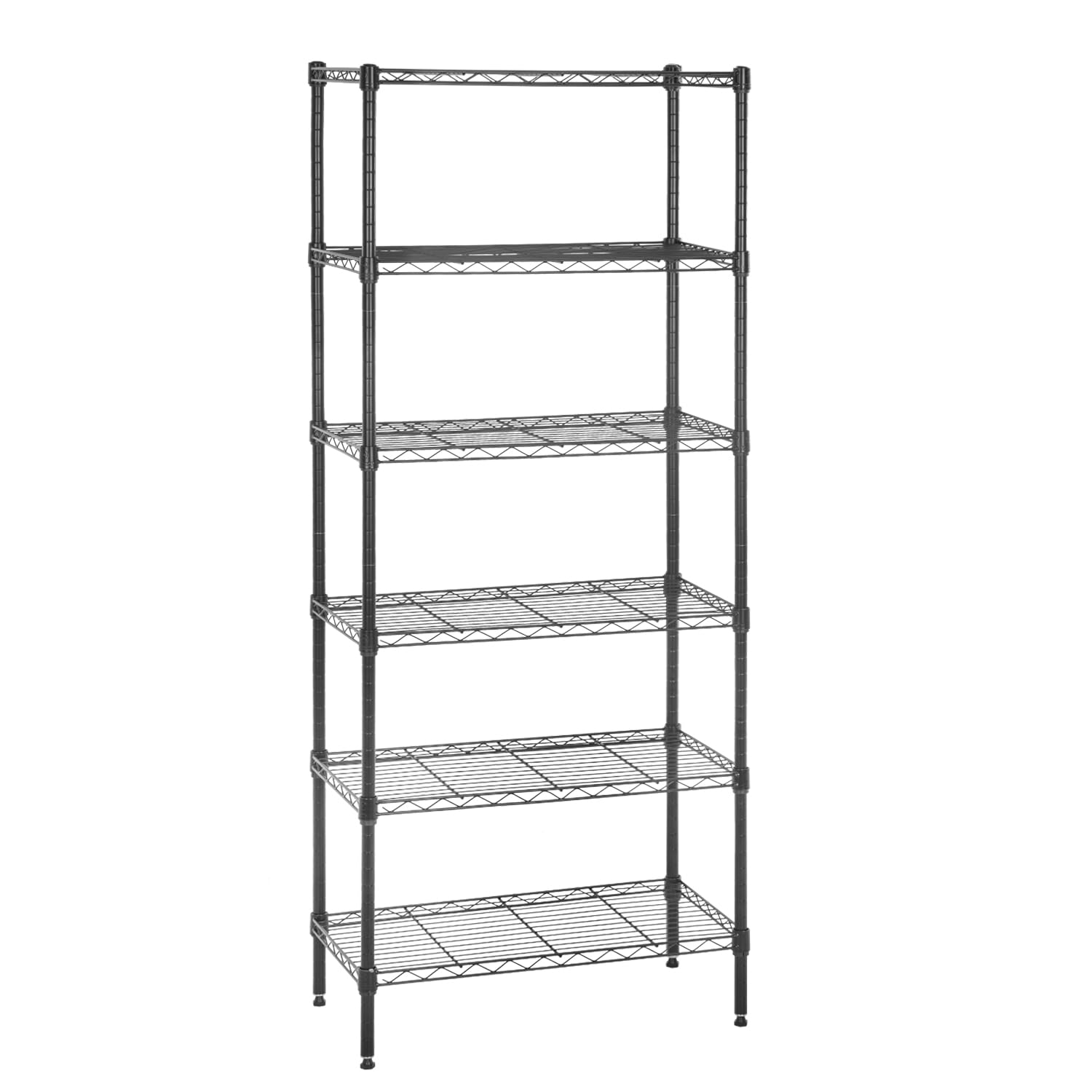 Amazon.com: PayLessHere 6-Shelf Adjustable Standing Shelf Storage Shelf ...