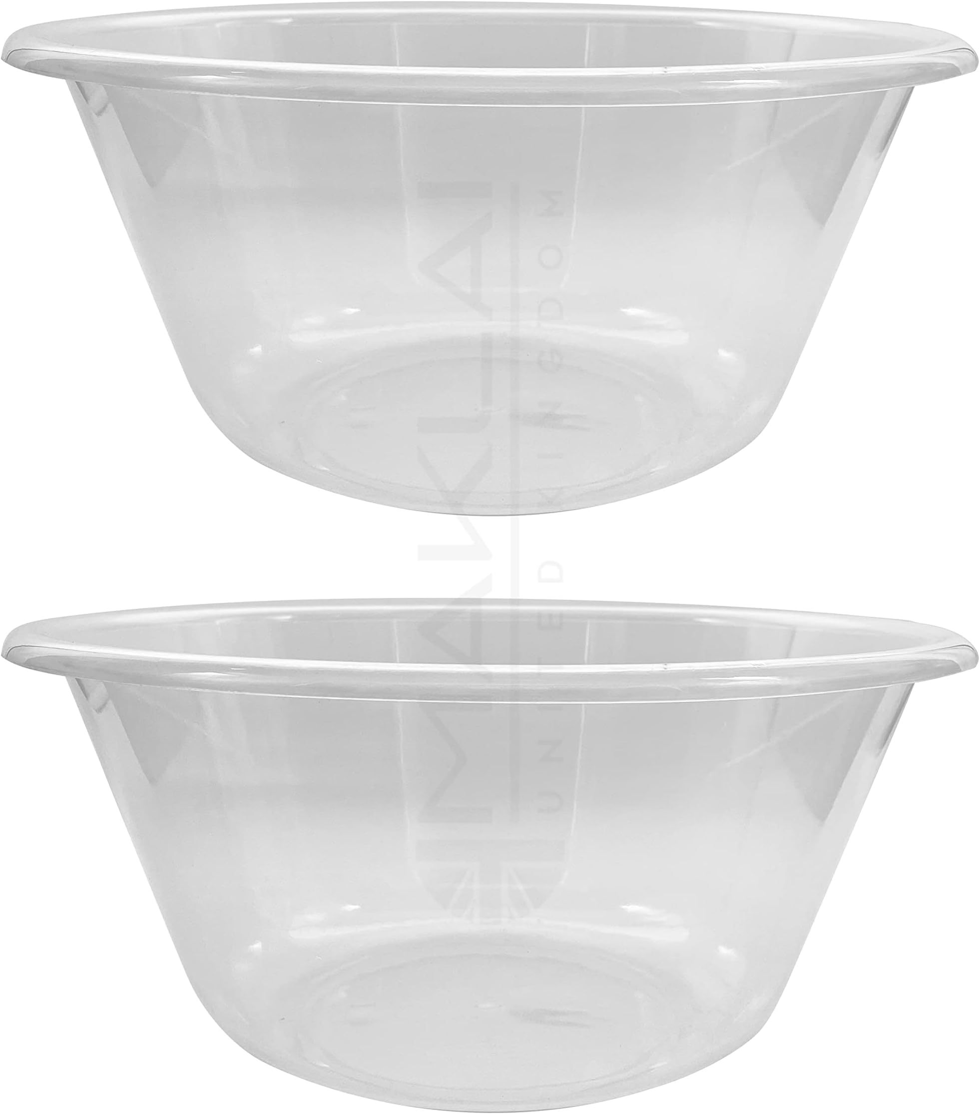 Set of 2 Plastic Mixing Bowls (20cm) (2000ml) : Amazon.co.uk: Home ...
