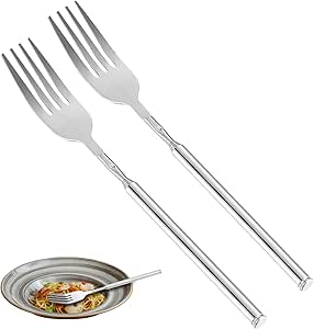 Amazon.com: 2Pcs Extendable Fork, 9 to 25 Inch Long Expandable Fork ...