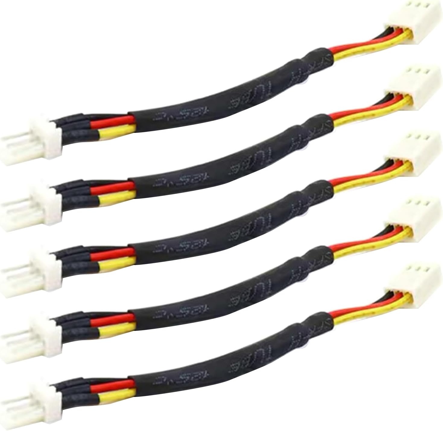 Amazon.com: Necvior 5 Pieces PC CPU Fan Speed Reduce Slow Down Wire 3 ...