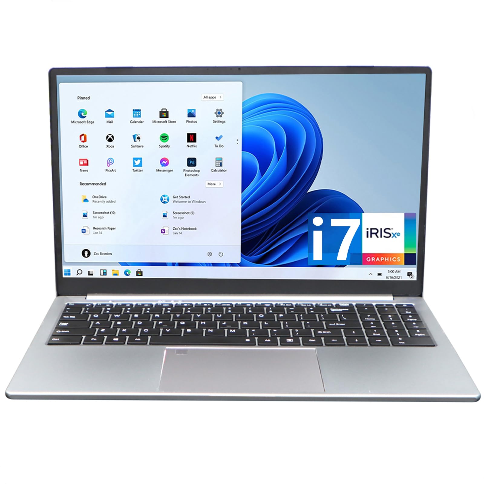 Buy KUULaptop Computer, 16GB RAM 512GB SSD Gaming Laptop, i7-1185G7, 15 ...