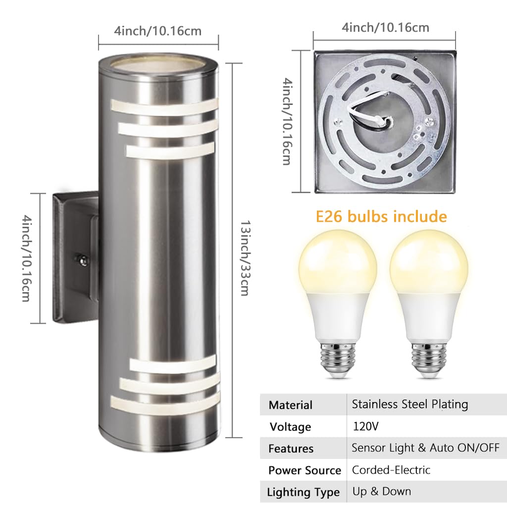 Outdoor Fluorescent Light Fixture Dusk To Down Volcano Up And Down