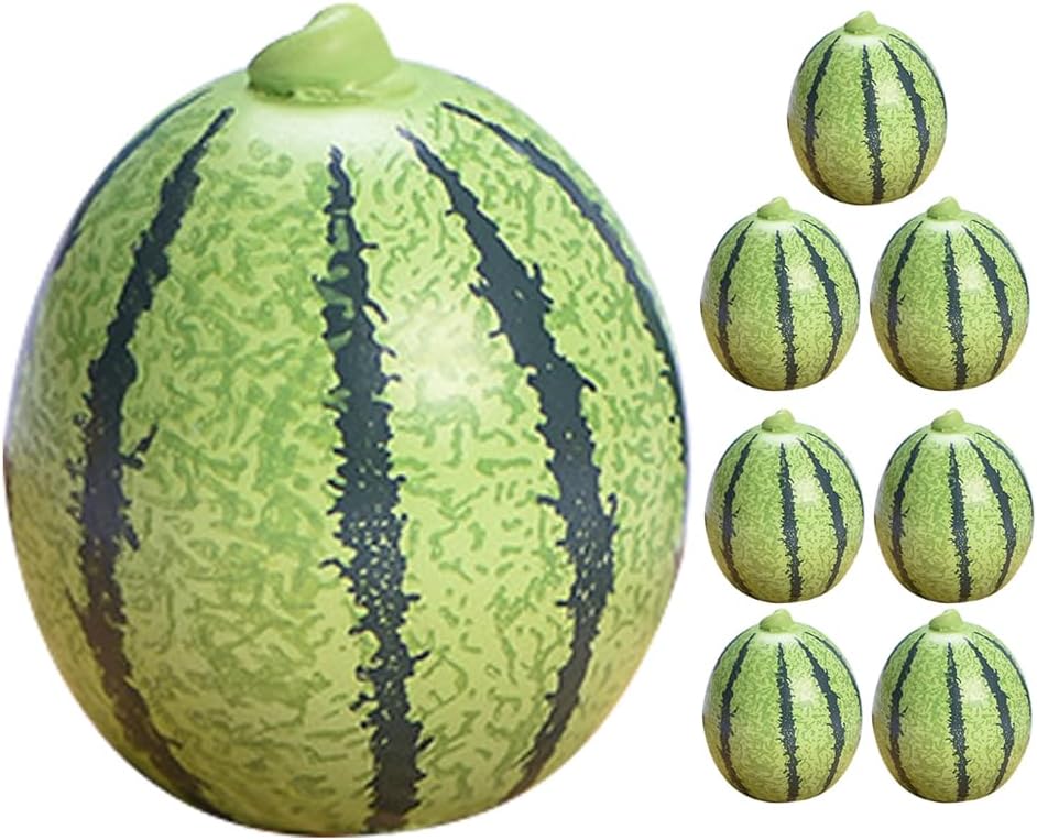 Amazon.com: LOGOFUN 8pcs Mini Artificial Watermelon Models Fake ...