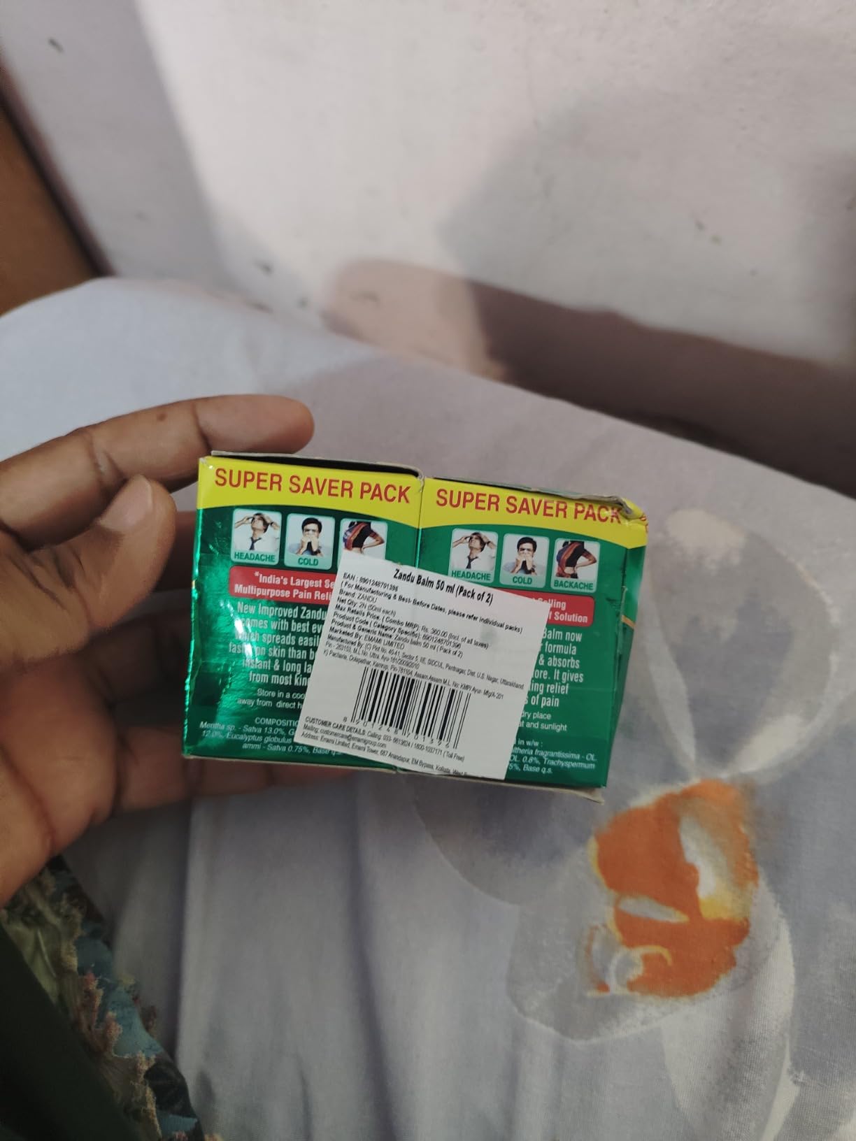 Zandu Balm | Effective relief from Headache, Body Pain, Sprain and Cold ...