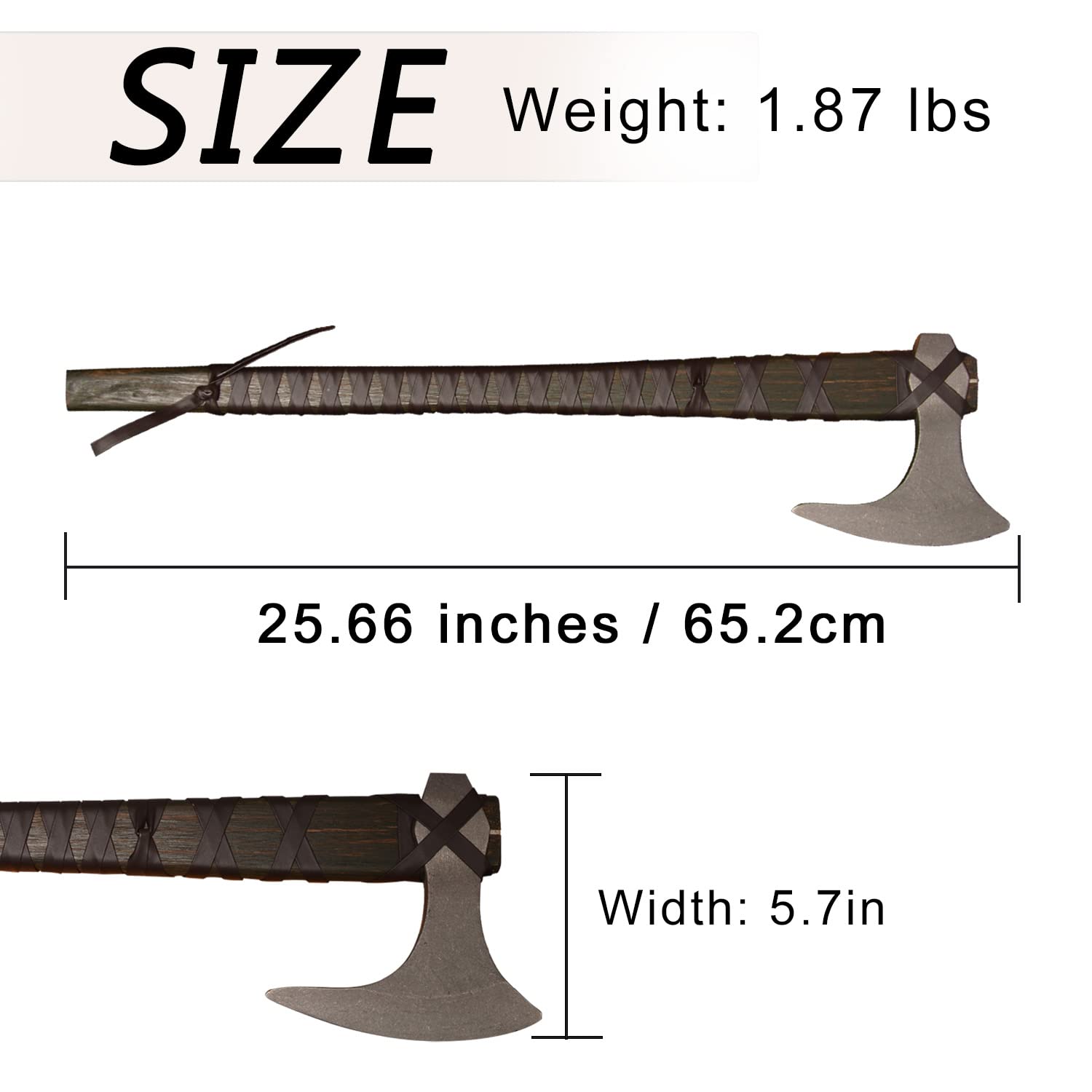 Snapklik.com : 25" Hand-Forged Axe,Stainless Steel Ragnar Lothbrok ...