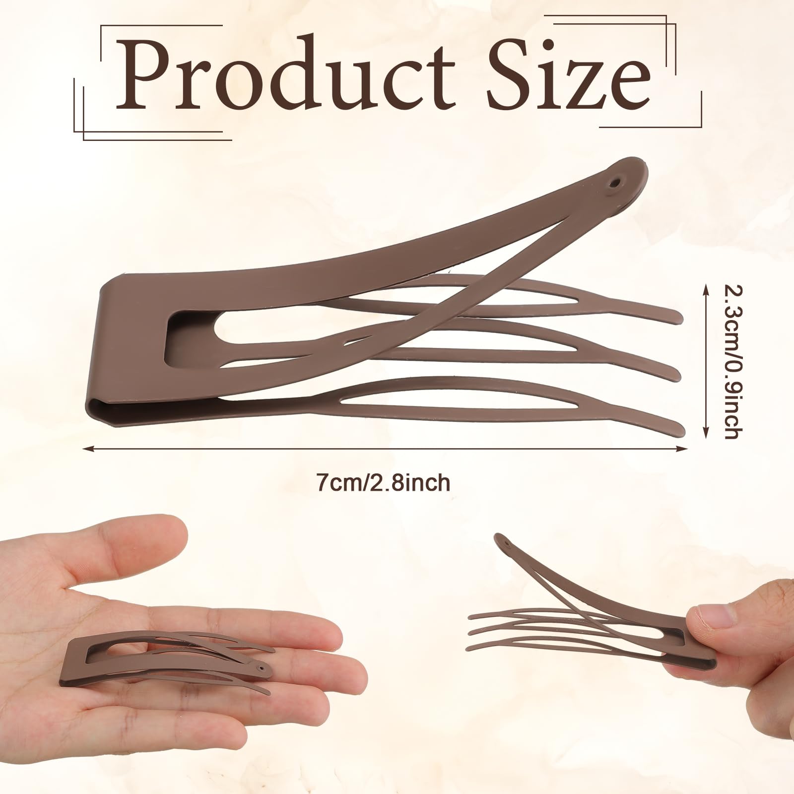 Snapklik.com : Chinco 24 Pieces Double Grip Hair Clips Metal Snap Hair ...