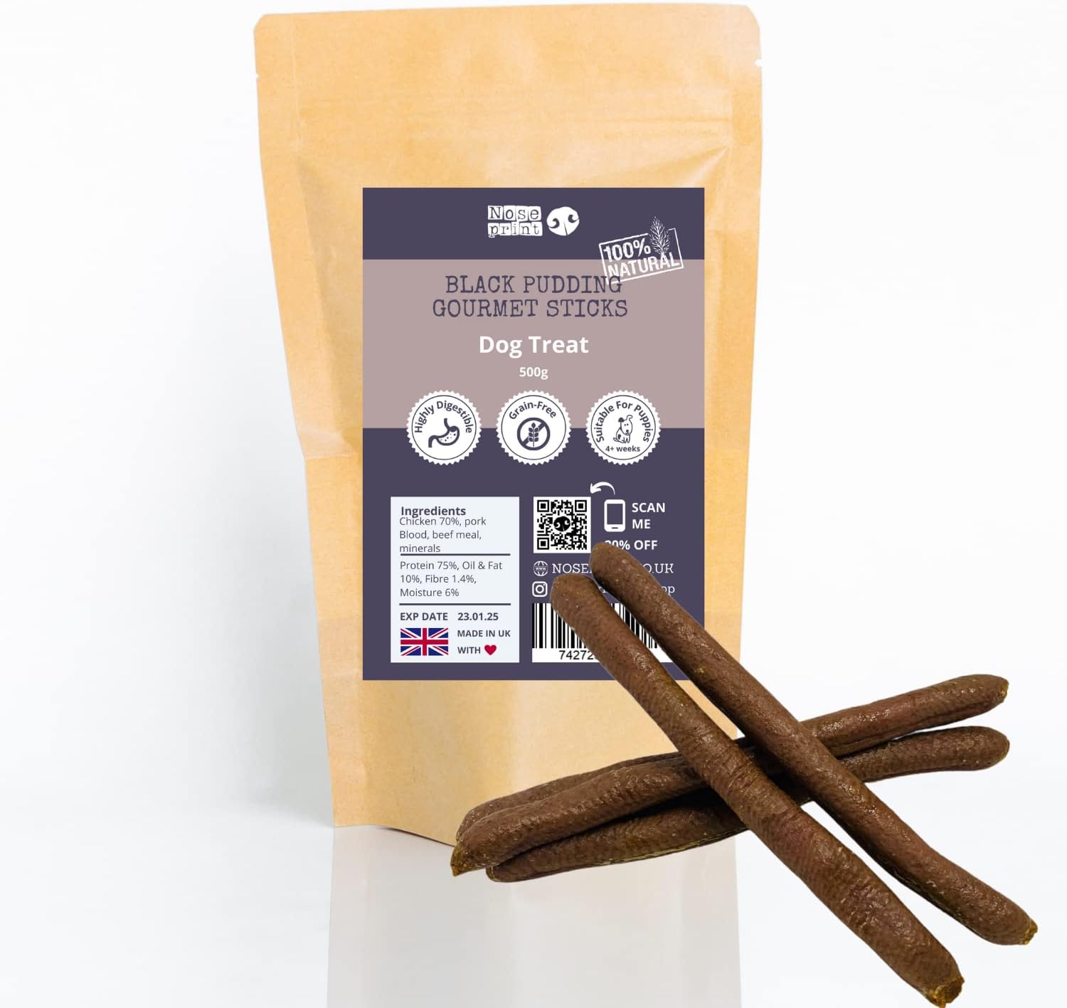 100% natural gourmet sticks. Gourmet Doggy treat sticks. Dog treats ...