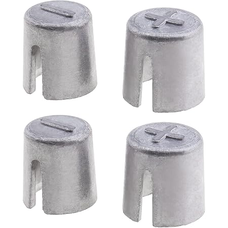 ECSiNG 2 Pair Battery Terminal Converter Post Adaptors Sleeves Battery ...