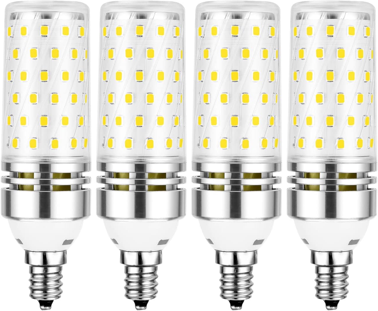 E12 LED bulb,16W candelabra LED light bulb, daylight white 6000K,100 ...