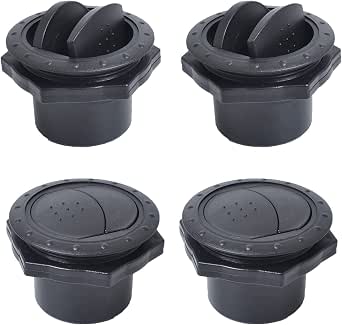 kingsea Dashboard Air Conditioning Deflector Side Roof Black Air Vent ...