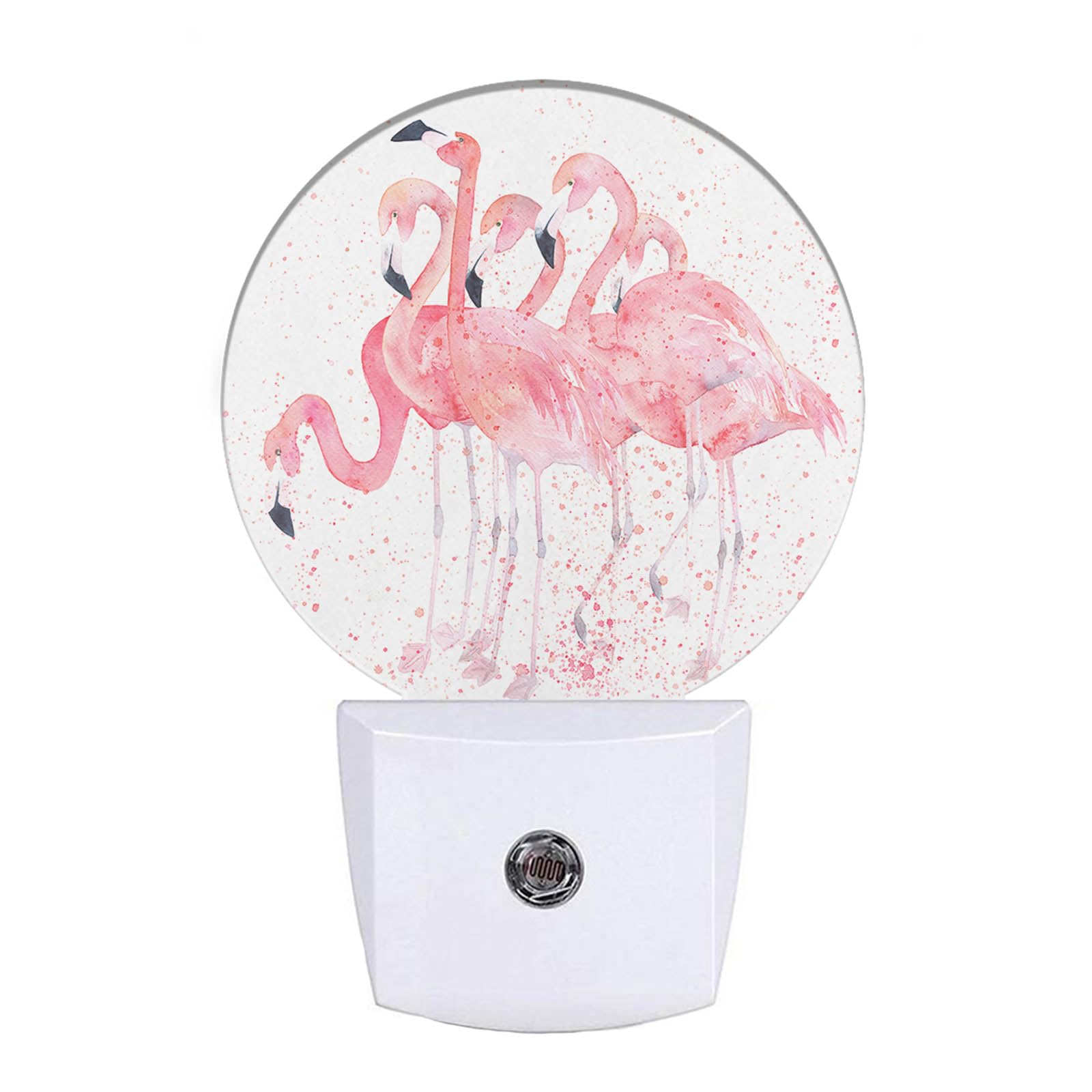 EKOBLA Summer Night Light Flamingo Birds Watercolor Pink Night Lights ...