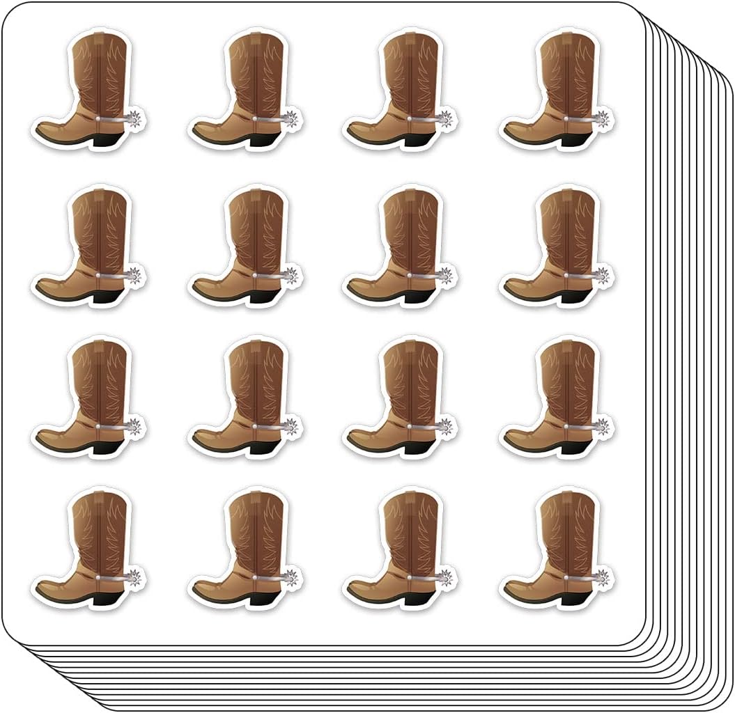 Amazon.com: Cowboy Boots Planner Stickers, 0.5in Monthly Scrapbooking ...
