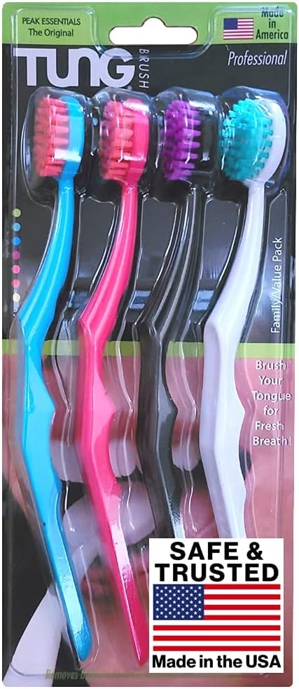 4 Pack - TUNG Brush - Tongue Cleaner : Amazon.co.uk: Health & Personal Care