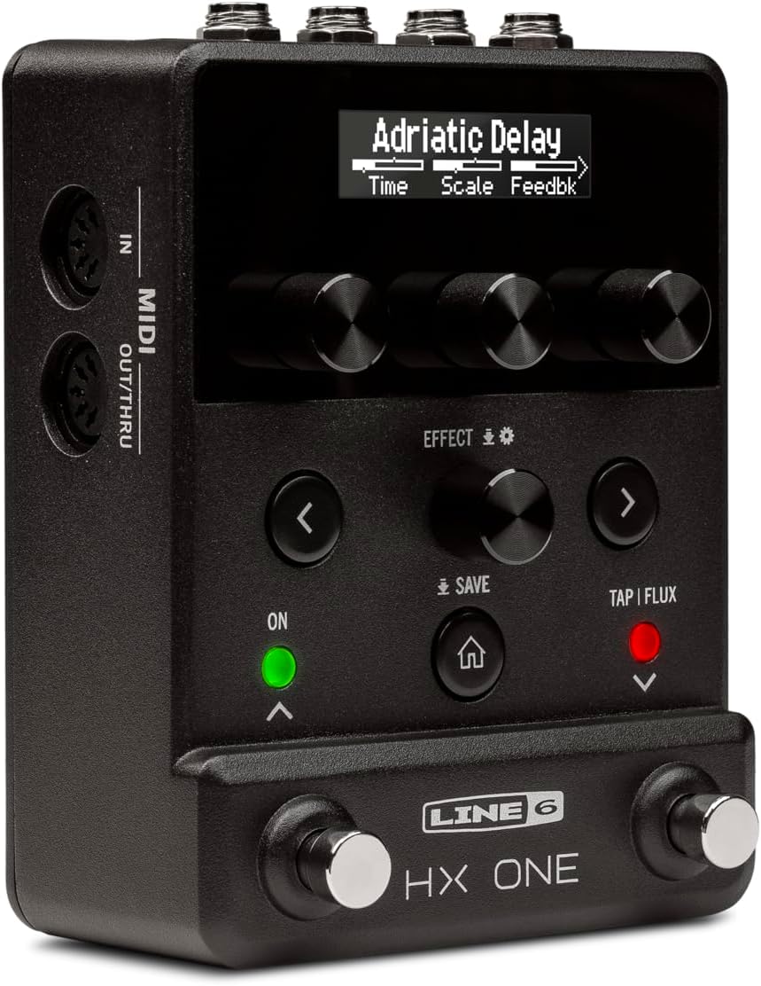 Line 6 HX One Compact Guitar & Bass Multi-effects Processor Pedal with ...