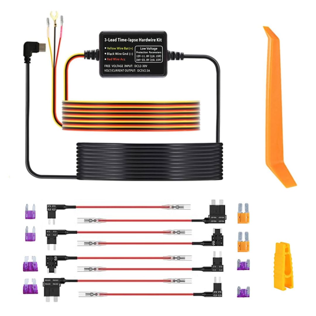 Dash Camera Hardwire Kit with Mirror Mount : Amazon.in: Electronics