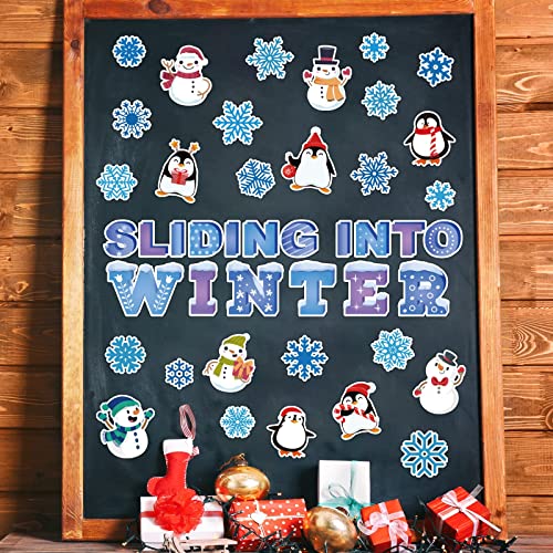 Snapklik.com : WinterCut-Outs Snowflake Penguins Snowman Cut Outs ...