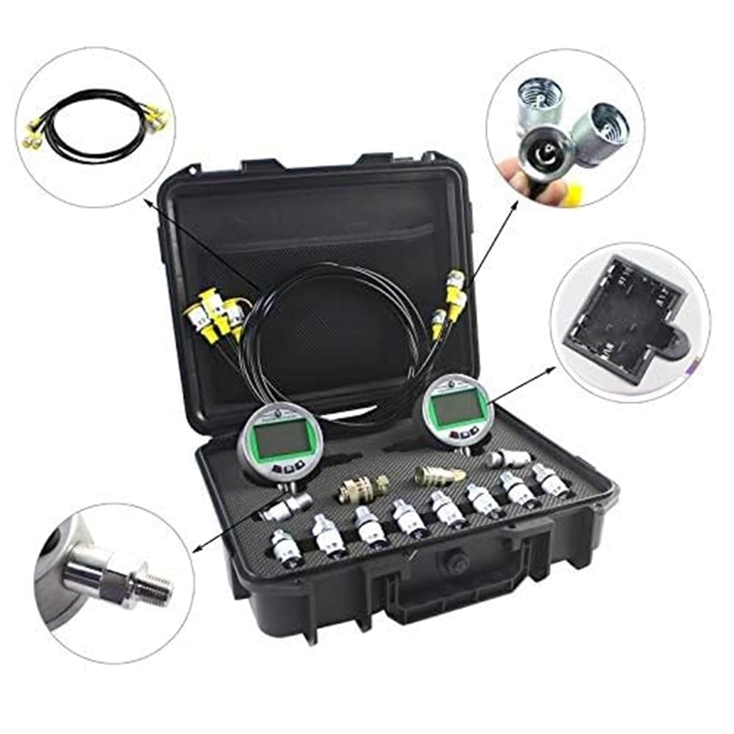 SINOCMP Digital Pressure Gauge Kit for Hydraulic Australia | Ubuy