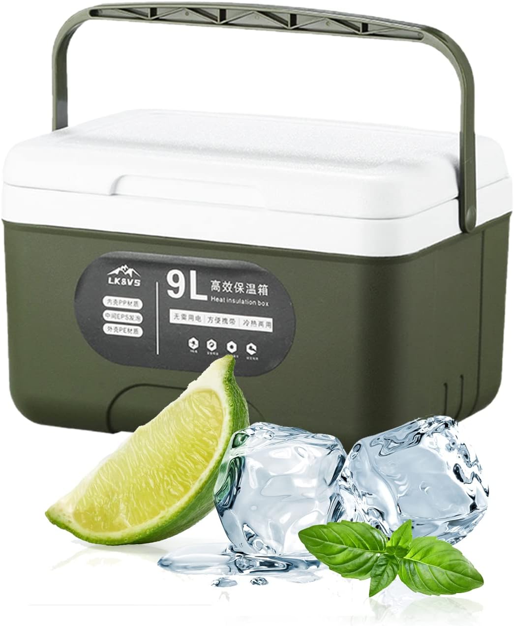 Heavy Duty Cool Box,Leak-Proof Ice Cooler Boxes,High-capacity Camping ...