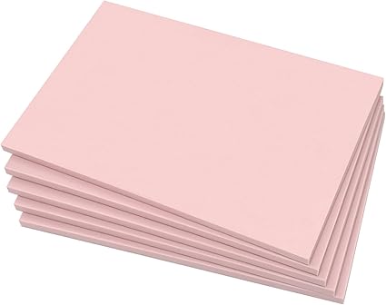 Amazon.com: 5 Pack 4"x6" Pale Pink Rubber Stamp Carving Blocks Pink ...