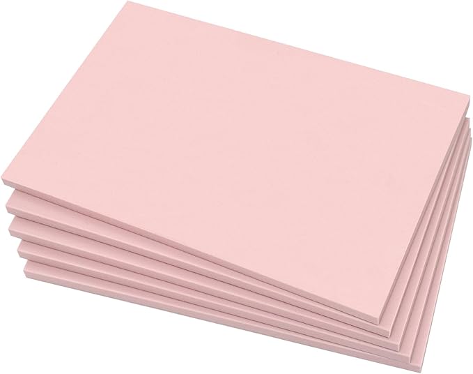 Amazon.com: 5 Pack 4"x6" Pale Pink Rubber Stamp Carving Blocks Pink ...